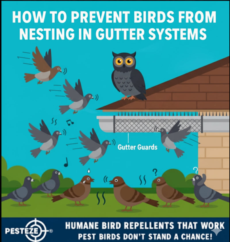 HOW TO PREVENT BIRDS FROM NESTING IN GUTTER SYSTEMS - Pesteze