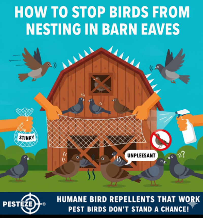 HOW TO STOP BIRDS FROM NESTING IN BARN EAVES - Pesteze