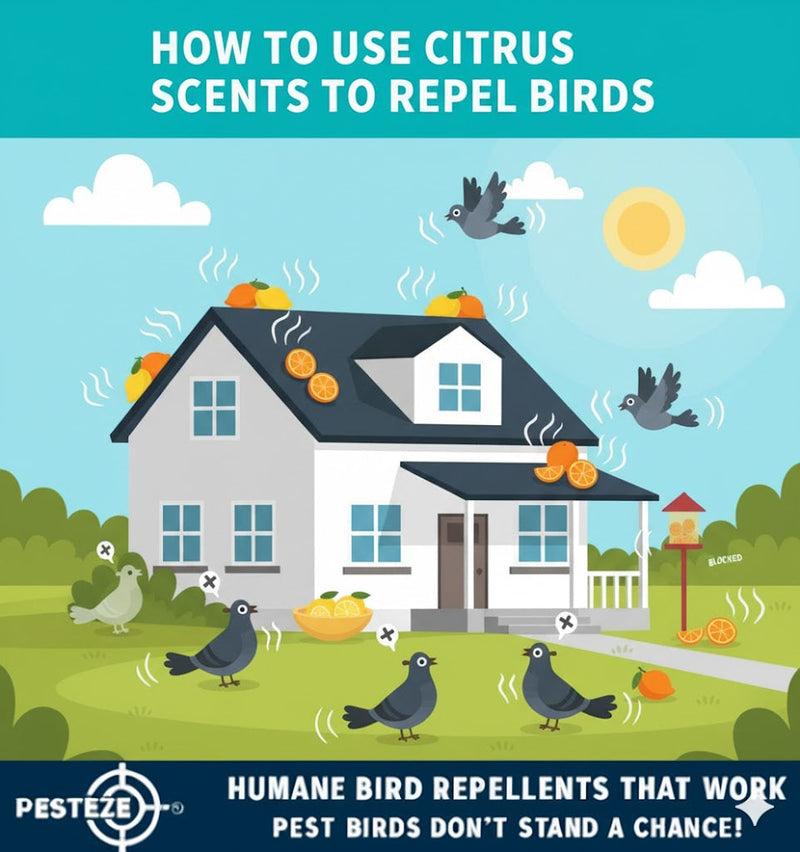 HOW TO USE CITRUS SCENTS TO REPEL BIRDS - Pesteze