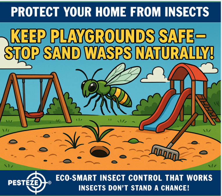 KEEP PLAYGROUNDS SAFE – STOP SAND WASPS NATURALLY! - Pesteze