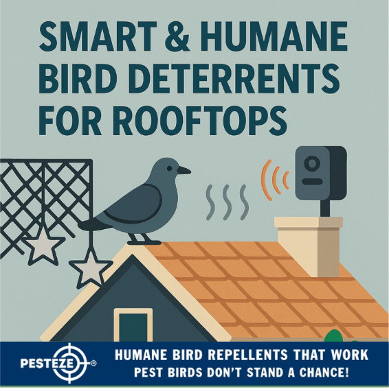 SMART & HUMANE BIRD DETERRENTS FOR ROOFTOPS - Pesteze