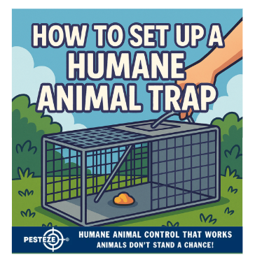 HOW TO SET UP A HUMANE ANIMAL TRAP - Pesteze