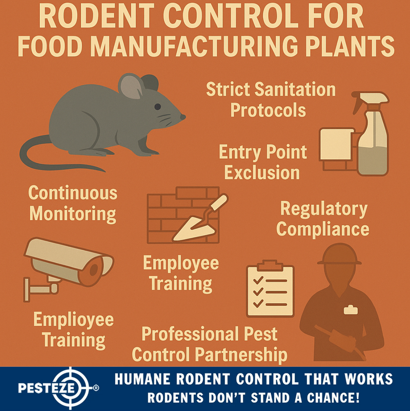 RODENT CONTROL FOR FOOD MANUFACTURING PLANTS - Pesteze