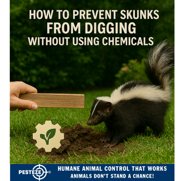 Prevent Skunks From Digging Naturally | PESTEZE® – Pesteze