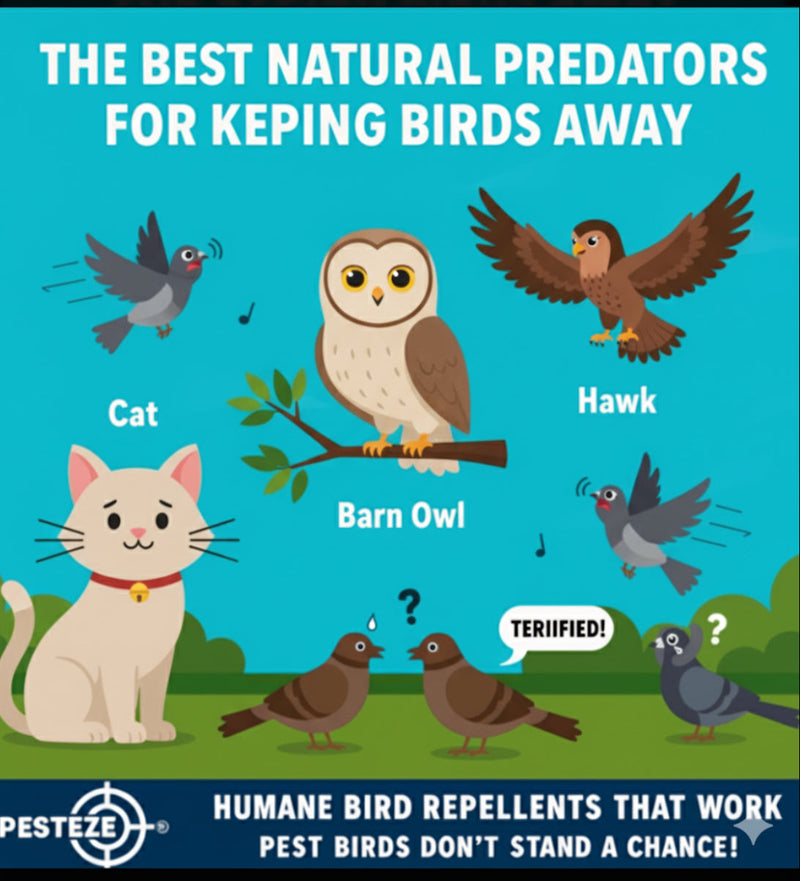 THE BEST NATURAL PREDATORS FOR KEEPING BIRDS AWAY - Pesteze