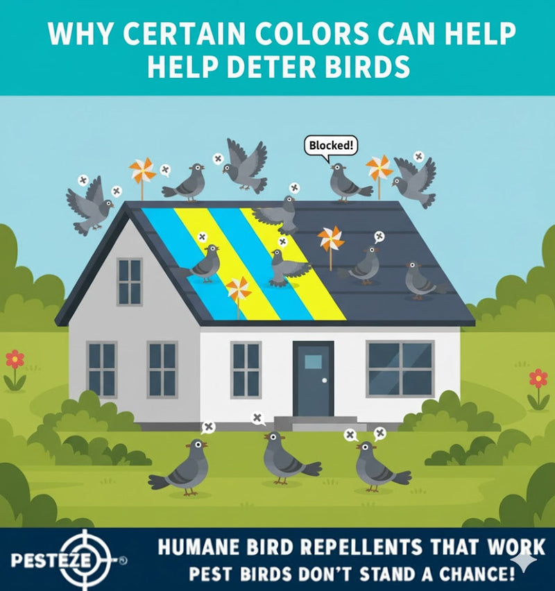 Why Certain Colors Can Help Deter Birds | Humane Bird Control – Pesteze